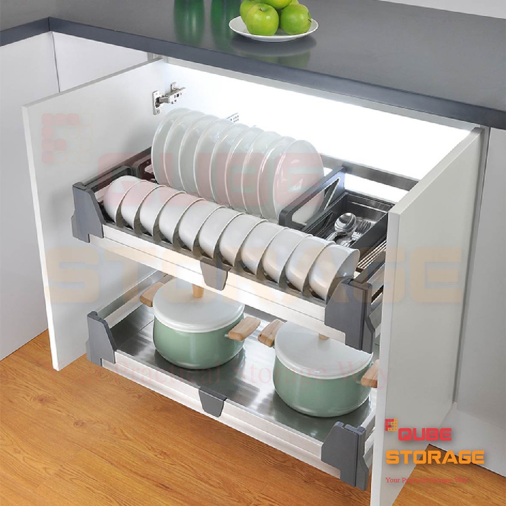 Stainless Steel Kitchen Cabinet Pull Out Basket / Stainless Steel ...