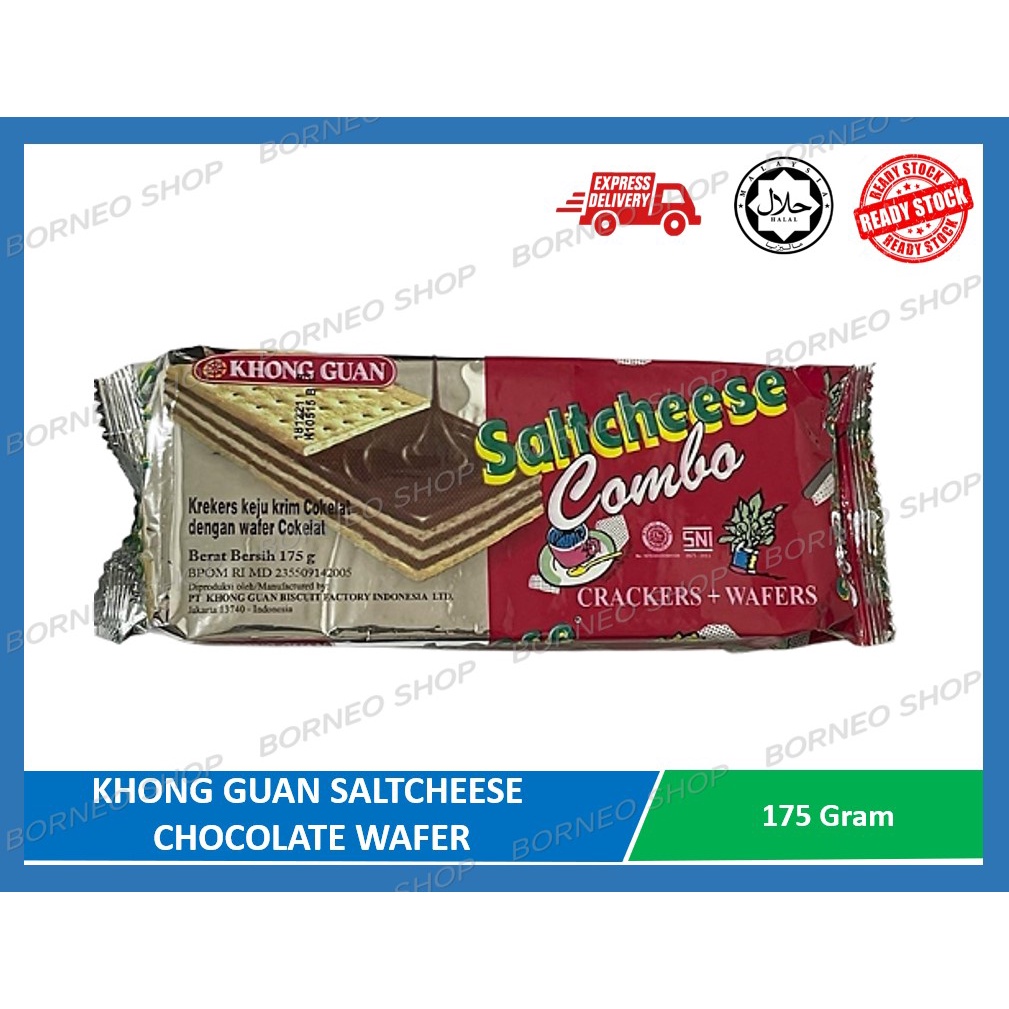 Saltcheese Chocolate Wafer Combo / Biskut Keju Coklet Kombo Wafer 175g ...