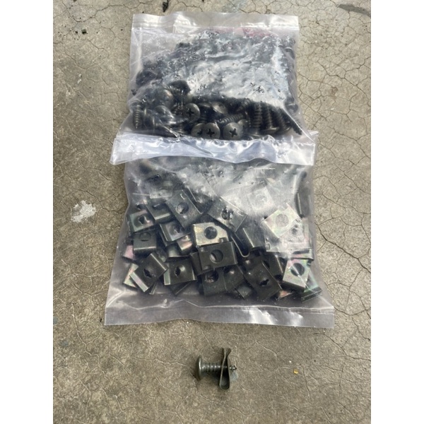 MOTORCYCLE BODY SCREW M5+Clip 100set=1PACK | Shopee Malaysia