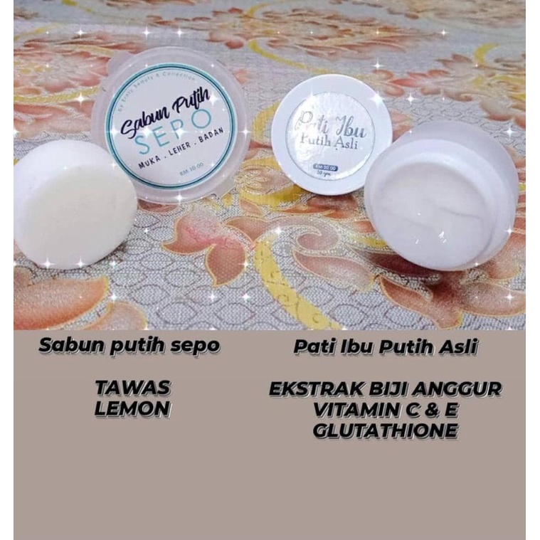 PATI IBU PUTIH ASLI / SABUN PUTIH SEPO / INSTANT BLEACHING PUTIH SEPO ...