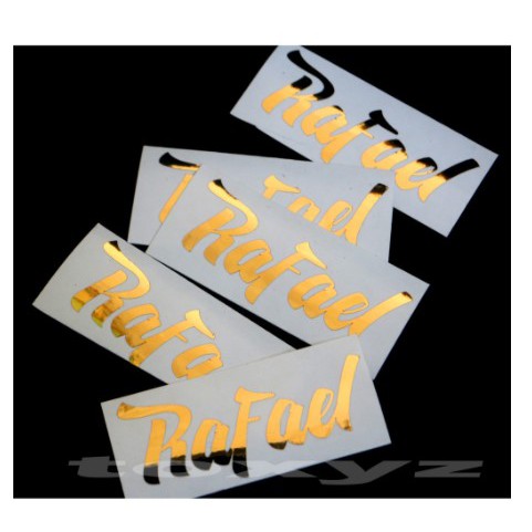 HITAM Gold And Holographic Name Stickers, cuting Flexible Hologram ...