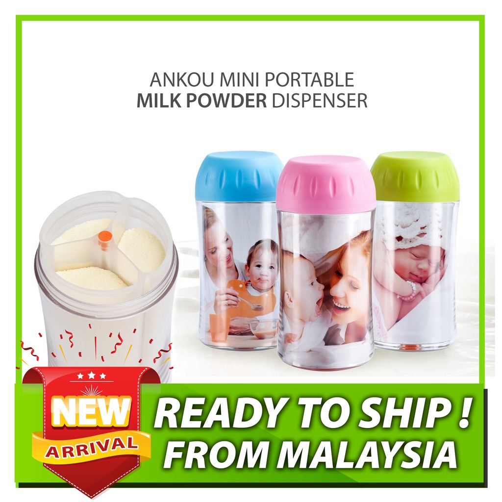 ANKOU Mini Portable Milk Powder Dispenser (Round) | Shopee Malaysia