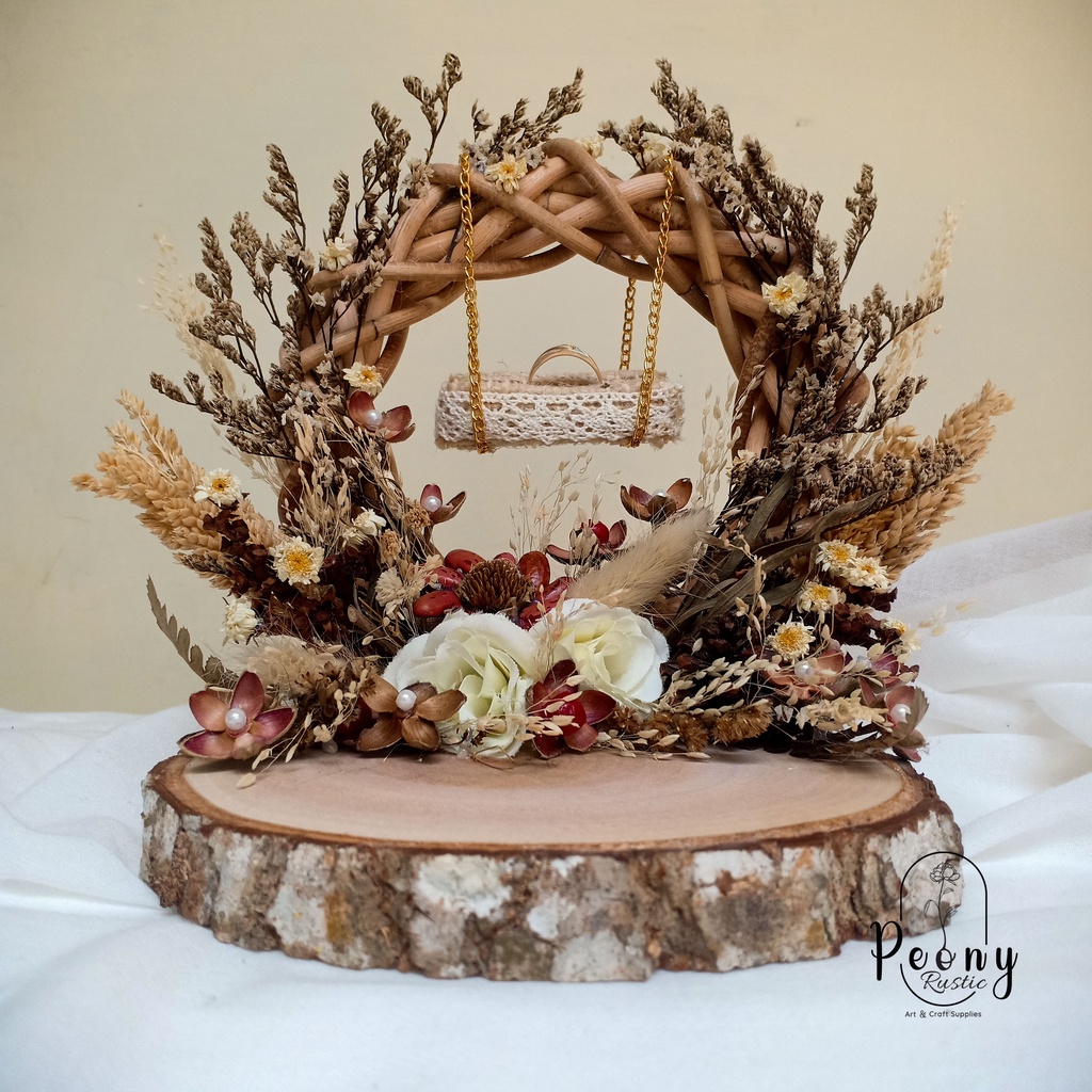 Rustic Ring Holder/Ring Holder/Swing Ring Holder/Ring box | Shopee Malaysia