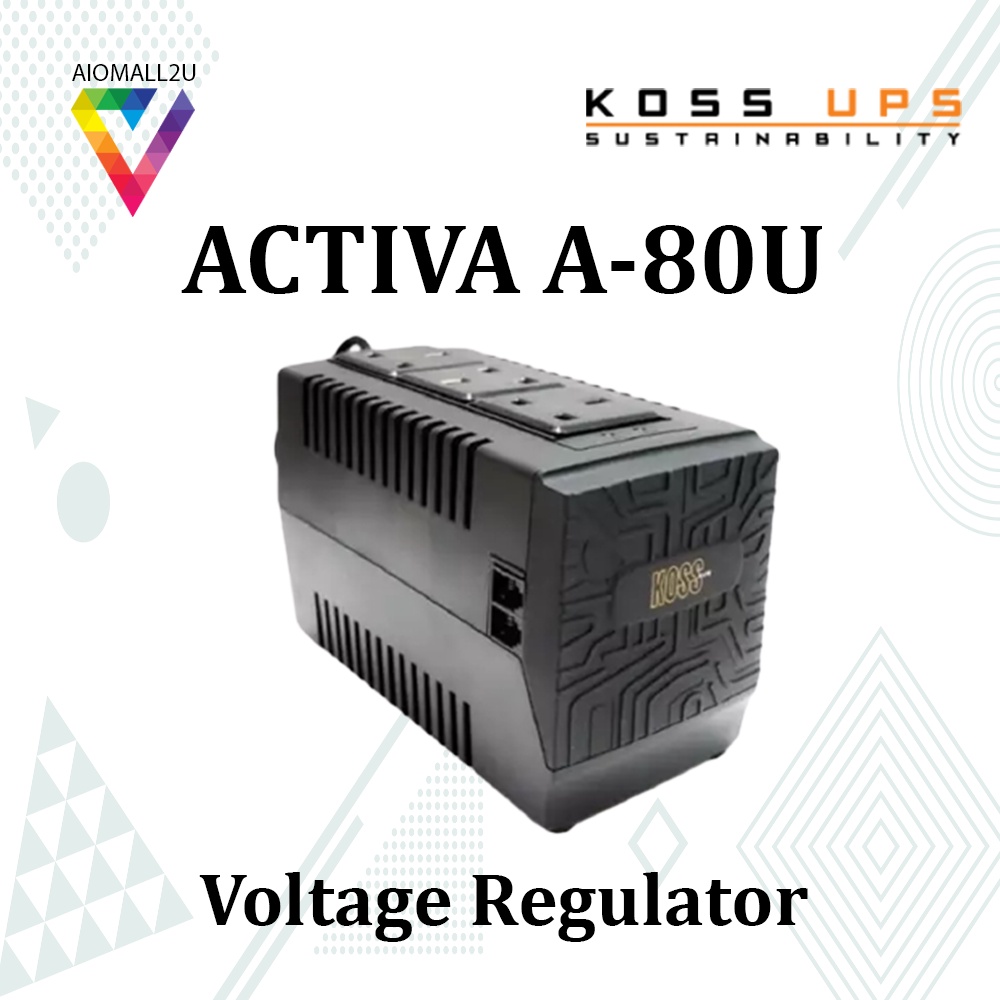 KOSS AVR ACTIVA A-80U 800VA Automatic Voltage Regulator | Shopee Malaysia