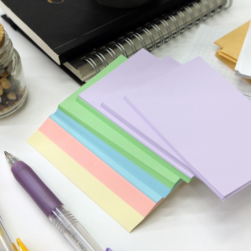 6x9 Note Paper Message Portable Checkered Kraft memo Notes | Shopee ...