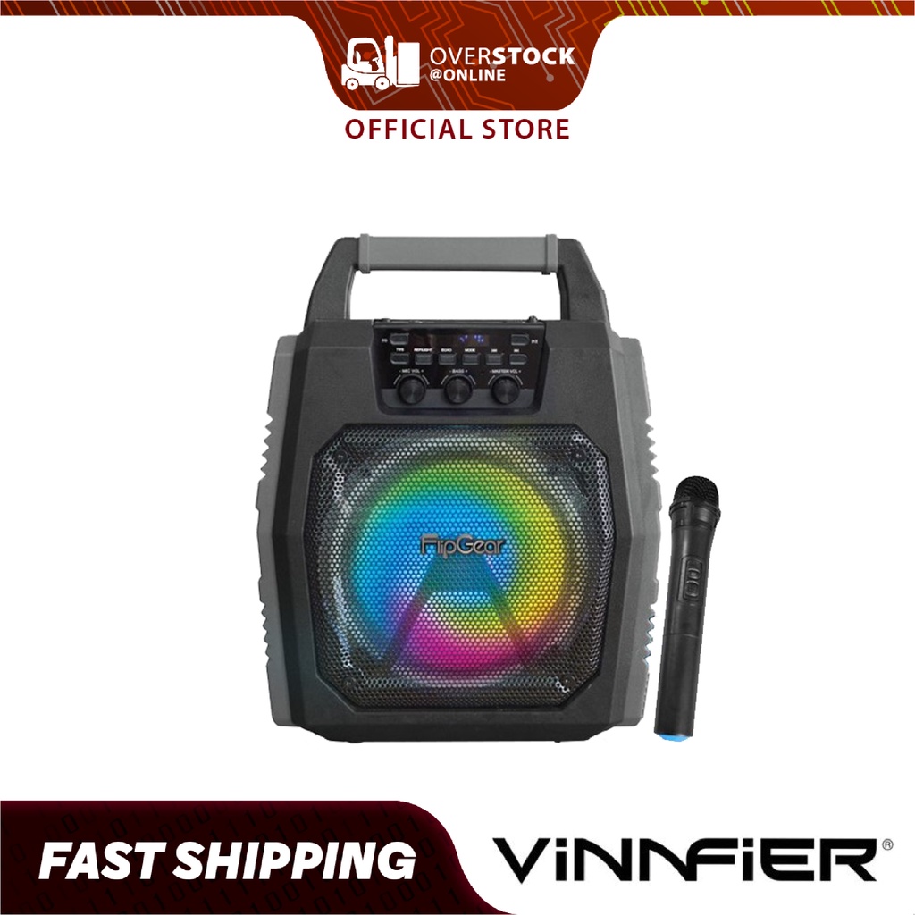Vinnfier FlipGear Portable Speaker TANGO 202 PRO with Built-in Rechargeable Battery & FM Radio ...