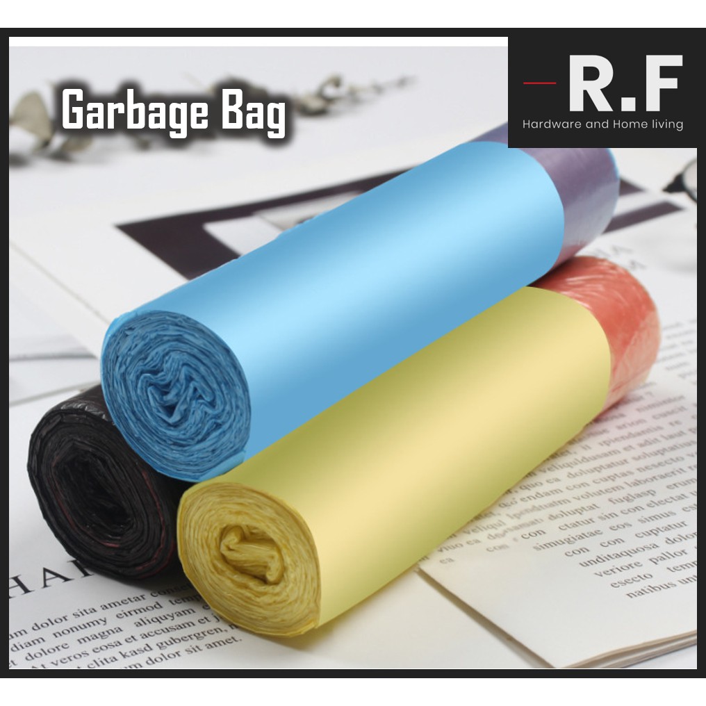 Auto Closing Garbage Bag Easy PULL 45cmx50cm Tie On Garbage Bag Kitchen ...