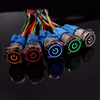 16mm Metal Push Smart Button Switch Car Press Button Light LED Lamp ...