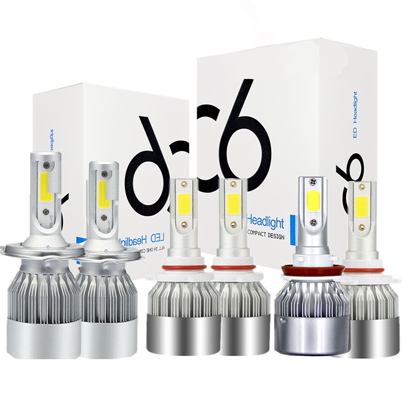 Supply C6 led Headlight h4 Car Light H7 H11 9005 36W car led headlight 8000LM/pair super mini ...