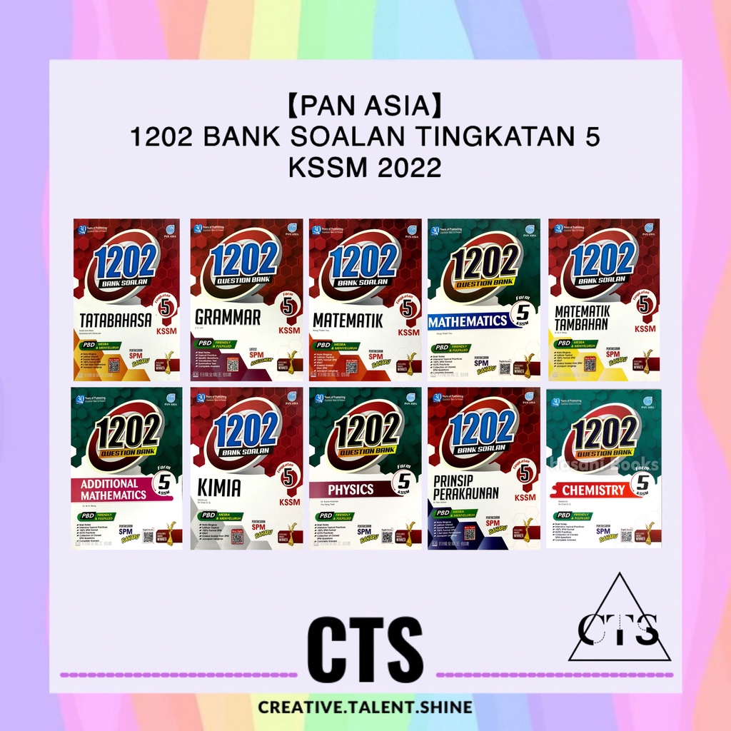 【Pan Asia】Workbook: 1202 Question Bank Form 5 / Bank Soalan Tingkatan 5 KSSM 2022 - Pentaksiran ...