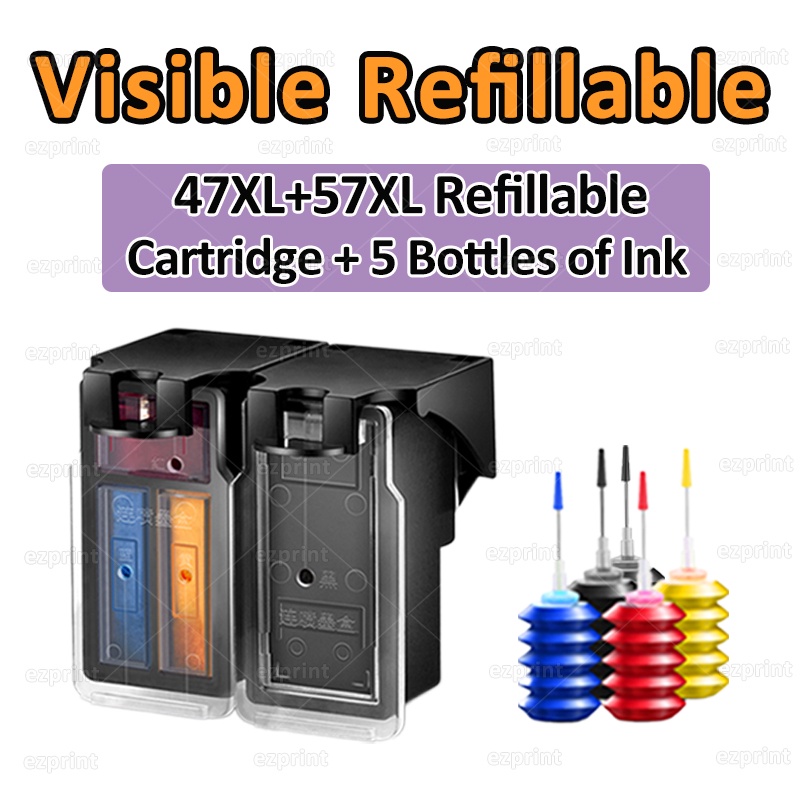 Compatible Canon PG 47 Black XL Canon CL 57 Color XL Canon 47 and 57 ...