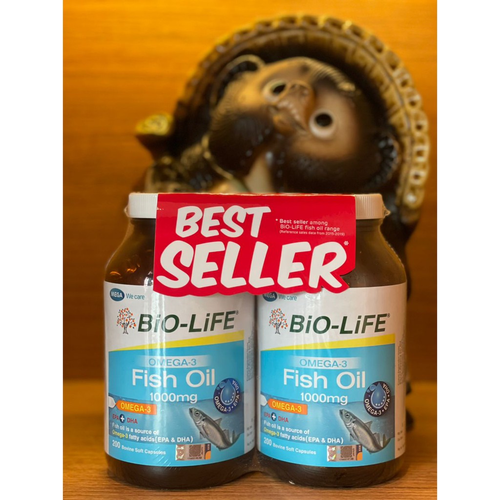 BIO-LIFE OMEGA-3 FISH OIL 1000MG 2 X 200'S (EXP 03/2026) | Shopee Malaysia