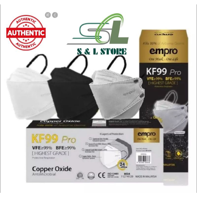💖READY STOCK 💖EMPRO RESPIRATOR KF99 PRO COPPER OXIDE ANTIMICROBIAL FACE ...