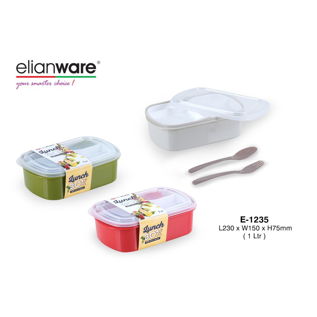 Elianware E-1235 Bento Lunch Box Set (EE178) | Shopee Malaysia