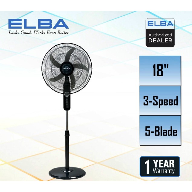 ELBA INDUSTRIAL STAND FAN ESF-G1880TM (BK) | Shopee Malaysia