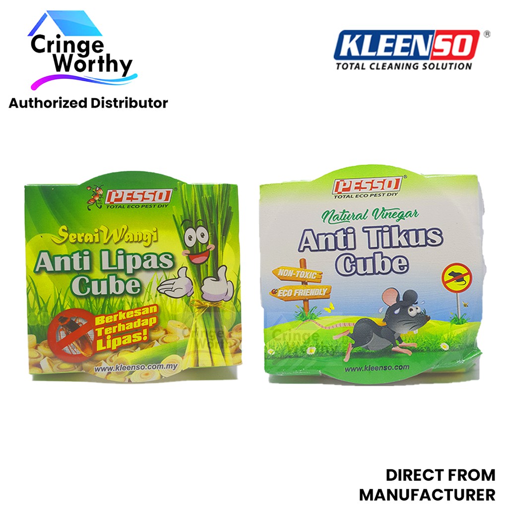 KLEENSO PESSO Anti Cockroach Cube (10pcs) + KLEENSO PESSO ECO Anti Rat ...