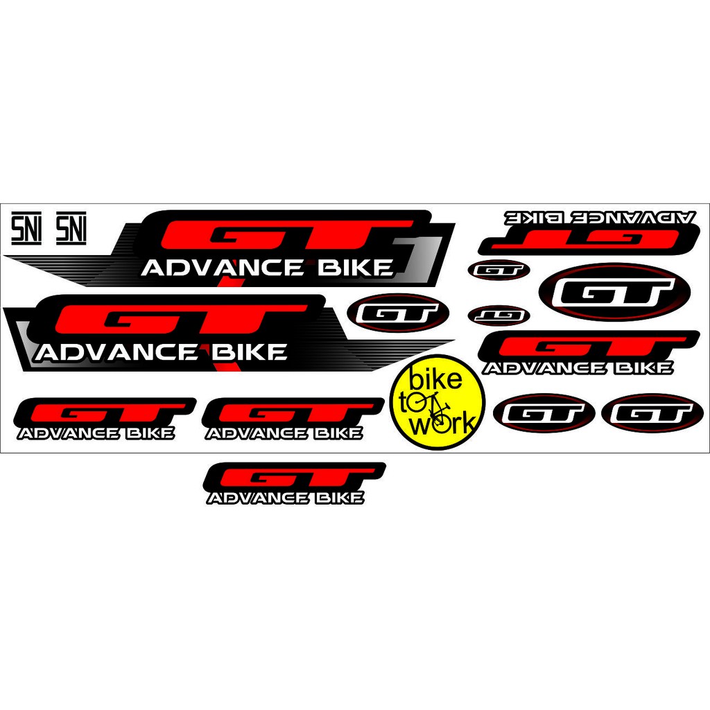 Striping Sticker NEW GT ADVANCE Bike CUSTOM Sticker | Shopee Malaysia