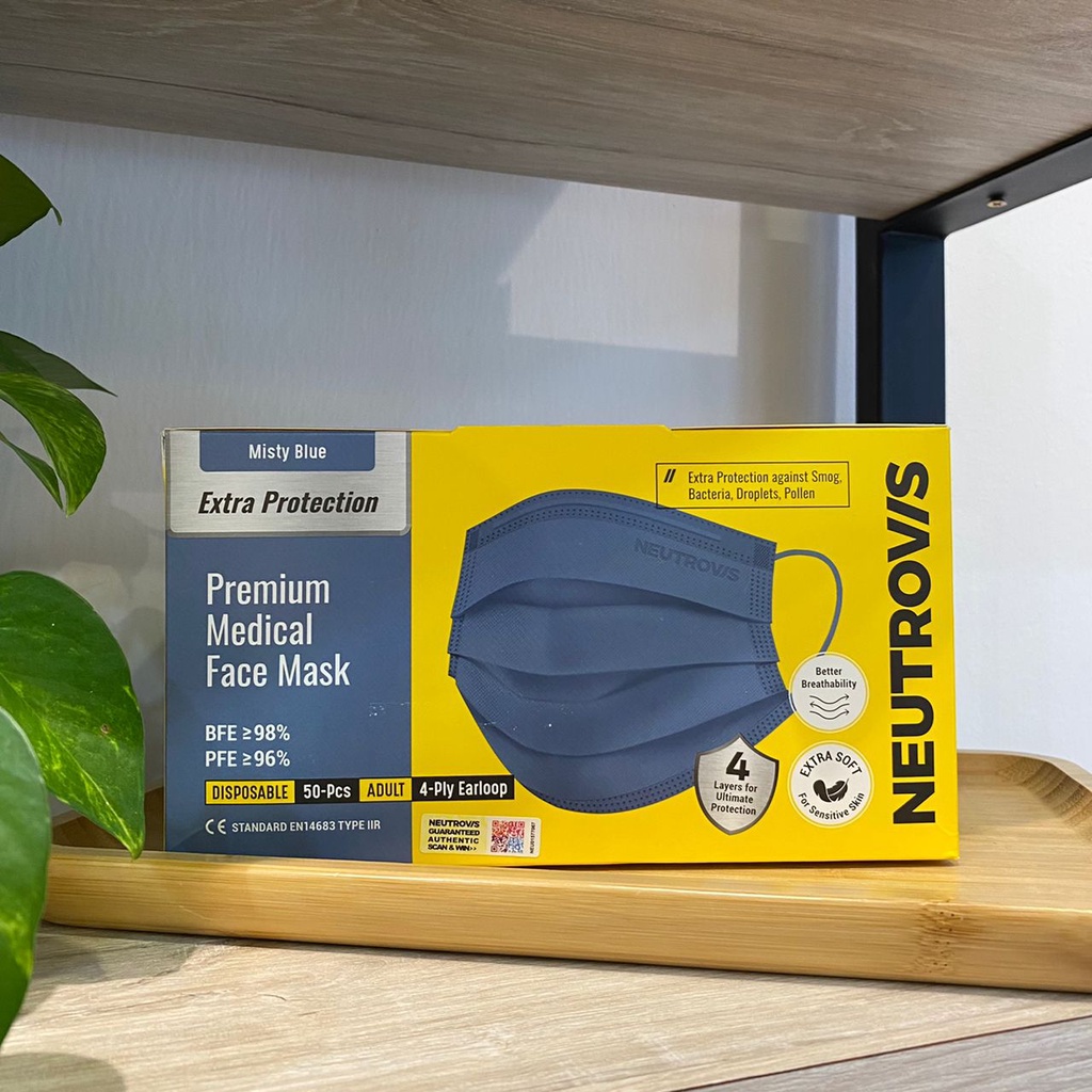 Neutrovis 4 ply 50pcs/1Box Premium Black/Denim Blue/Misty Blue/ Merlot ...