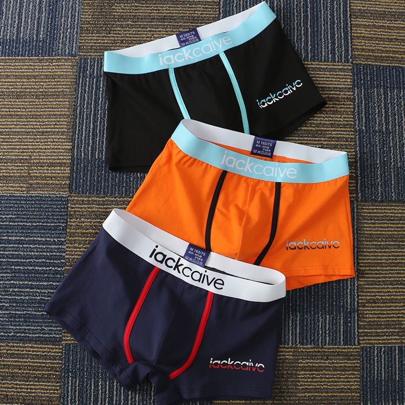 KINGDAFA Men Boxer Cotton Underwear Man Boxer Lelaki Korean Fashion ...