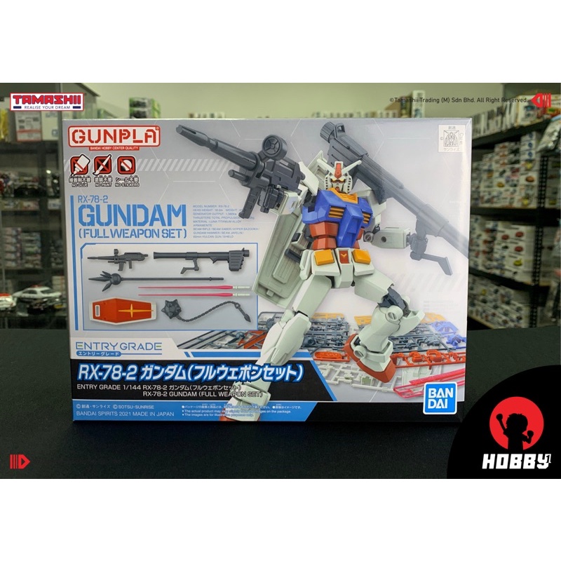 Bandai Entry Grade RX-78-2 Gundam (Full Weapon Set) | Shopee Malaysia