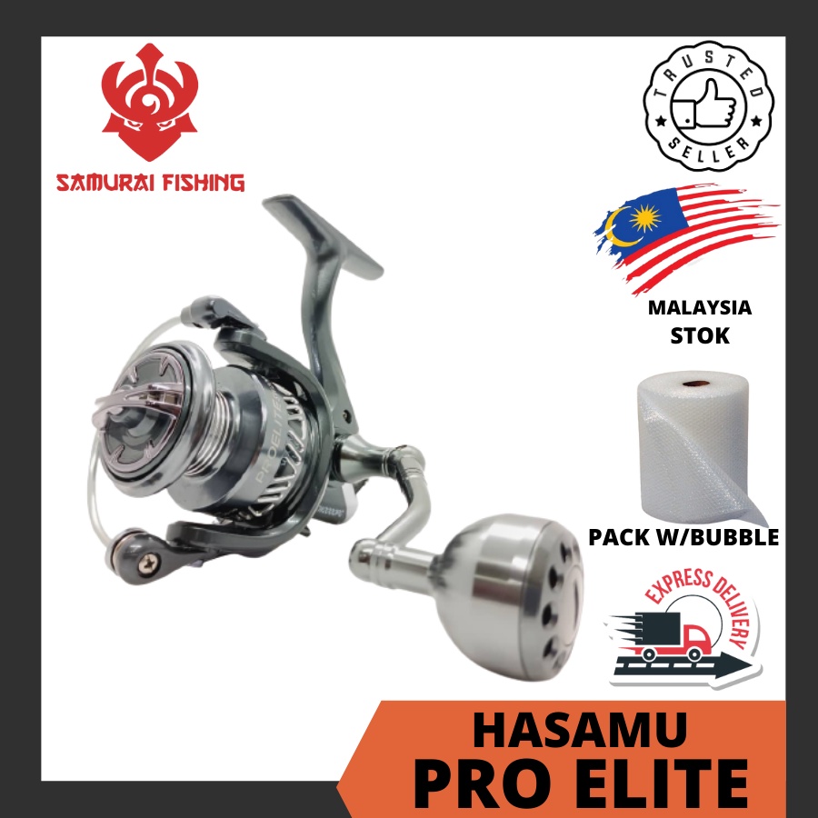 SAMURAI - HASAMU Pro Elite Fishing Reel 2000 3000 4000 5000 7+1 Ball ...