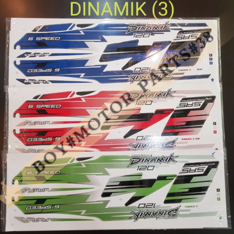 MODENAS DINAMIK BODY STICKER ( 3 ) | Shopee Malaysia