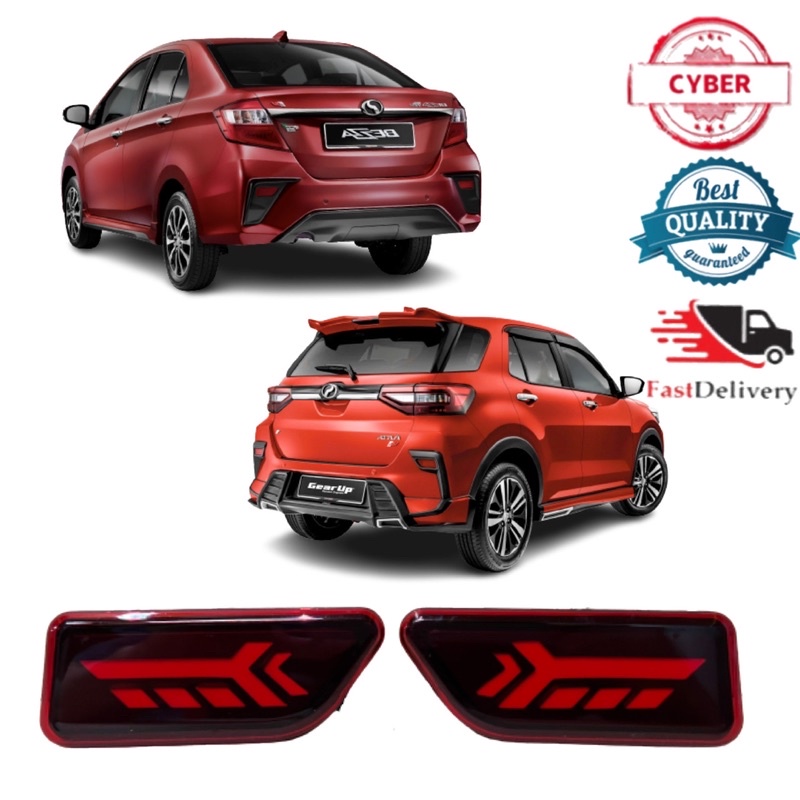 Perodua Ativa l Bezza 2020-2022 Rear Bumper Reflector l Rear Bumper ...