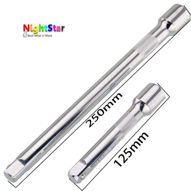 12.5cm 25cm Long Extension Bar Set 1/2 Drive Ratchet Socket Wrenches ...