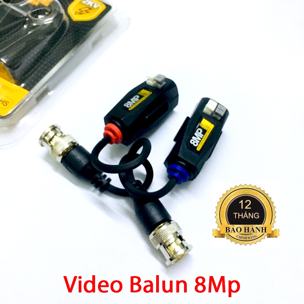 8mp balun Video with lightning protection circuit for surveillance ...