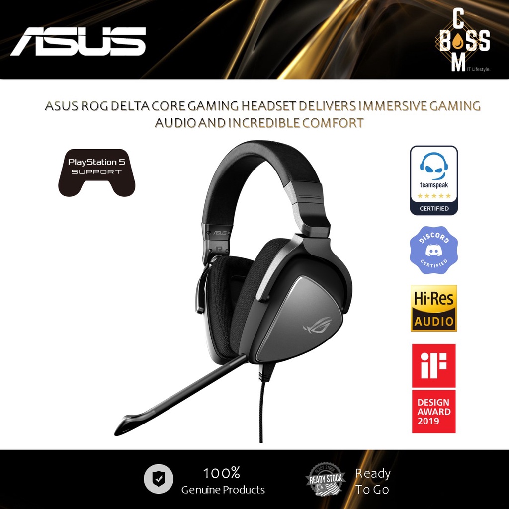 *ORIGINAL* ASUS ROG DELTA CORE GAMING HEADSET DELIVERS IMMERSIVE GAMING ...