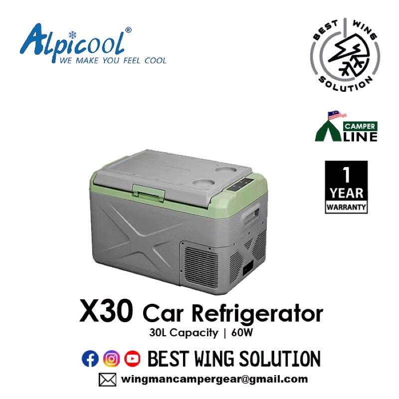 Alpicool X30/40/50 Portable 12V Fridge l Camping Fridge | Shopee Malaysia