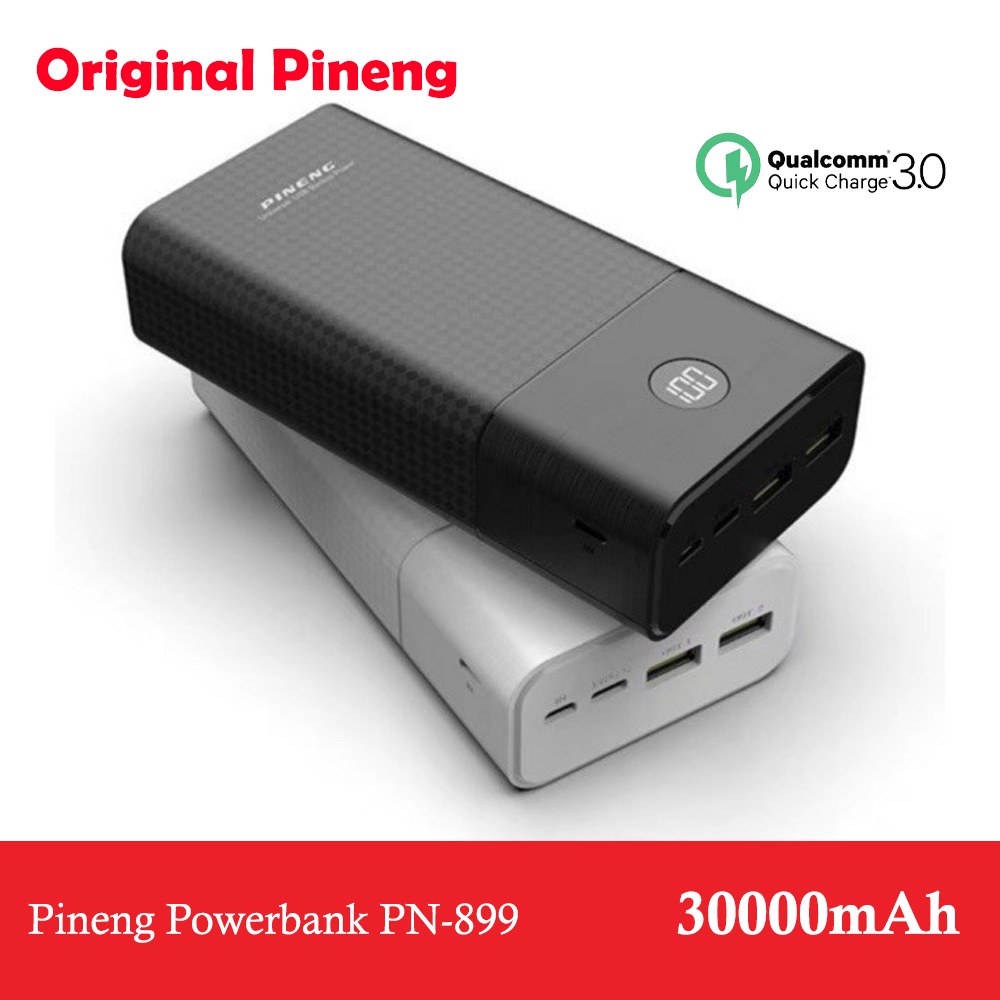 [ORIGINAL] Pineng Powerbank PN899 - 30000mAh Quick Charge 3.0 / Type-C ...