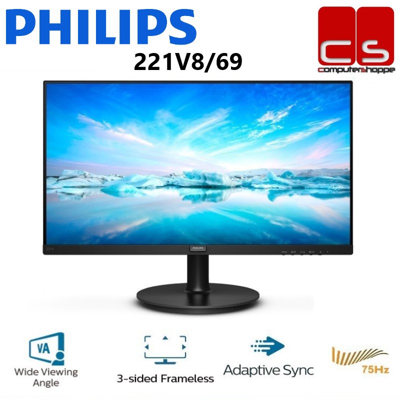Philips 221V8/69 21.5'' FHD 100HZ 4MS VA LED Monitor | Shopee Malaysia