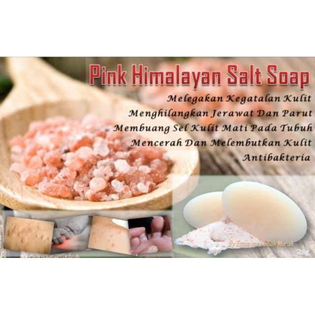 Pink Himalayan Salt Soap Sabun Garam Bukit Himalayan Anti Bakterial ...