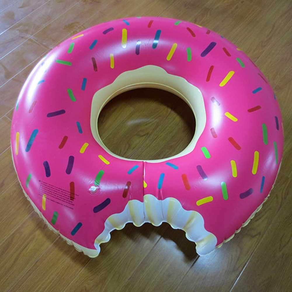 Inflatable Donut Pool Swimming Raft (Multicolor) | Shopee Malaysia