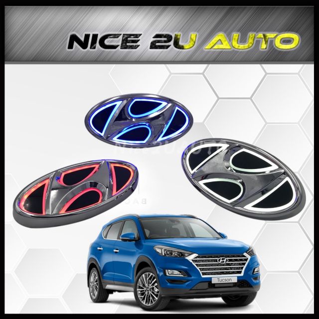 Hyundai 5D LED Car Tail Logo Light Badge Lamp Logo Emblem Lamp ⚡ ...