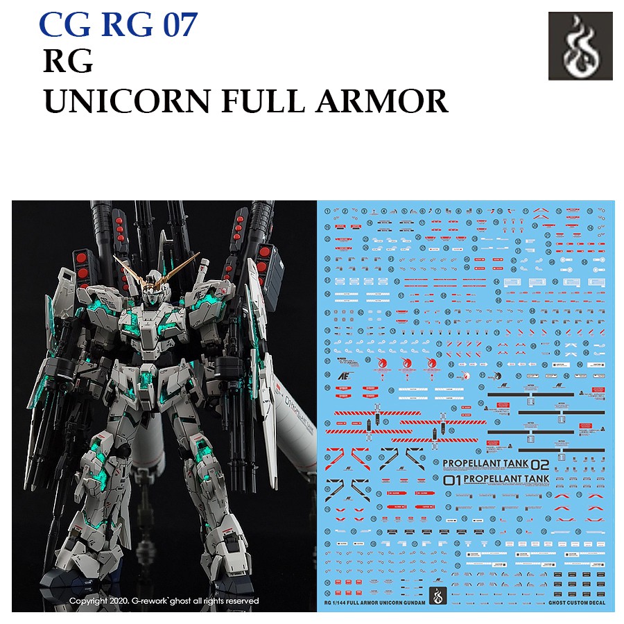 [ COPY GHOST] RG07 RG 1/144 UNICORN FULL ARMOR GUNDAM [White ...