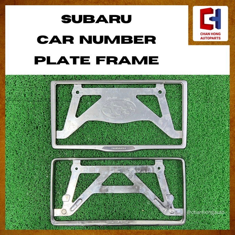 Subaru Car Number Plate Frame [Original from Japan 🇯🇵][Used] | Shopee ...