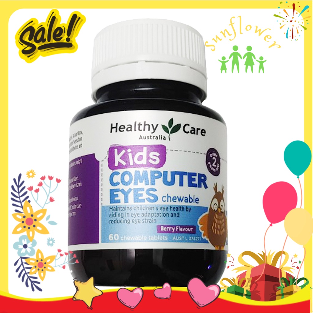 Healthy Care Kids Computer Eyes eye candy 60 Australian Berry flavor ...
