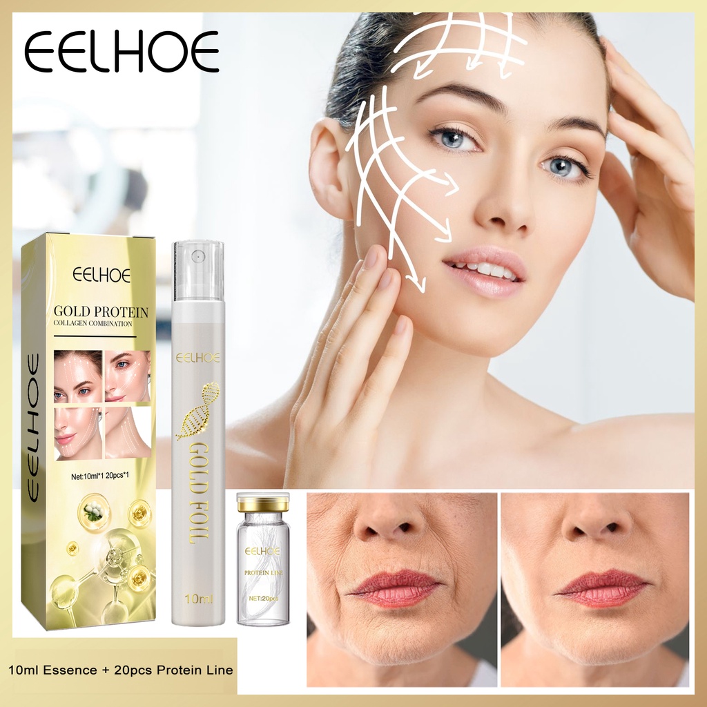 EELHOE Protein Thread Lifting Set Soluble Protein Thread and Nano Gold ...