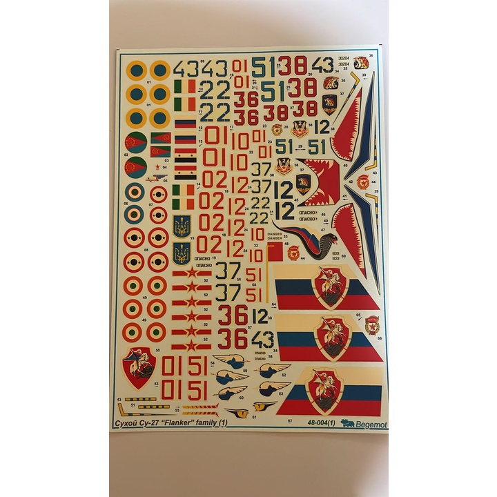 BEGEMOT 48-004 Sukhoi Su-27 "Flanker" family 1/48 - DECAL | Shopee Malaysia