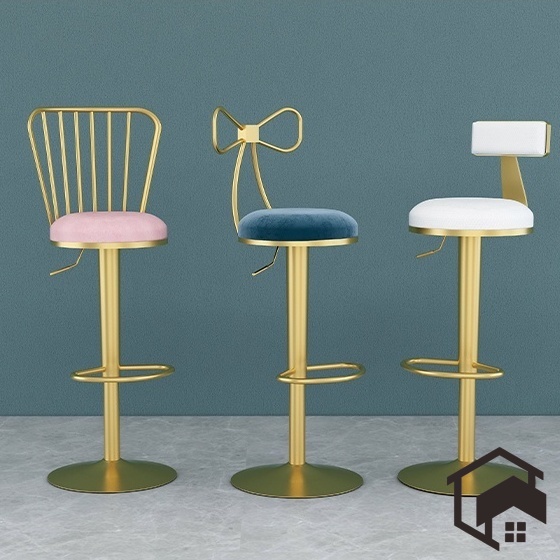 Adjustable Lift Bar Stools Chair Rotating Chair Bar High Chair Luxury ...