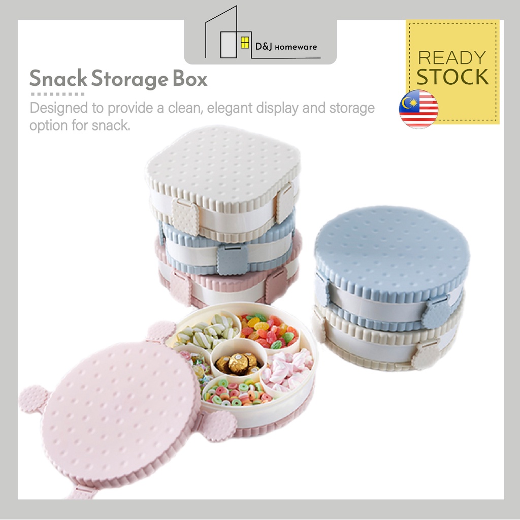 Candy Storage Box With Cover / Snack Fruit Biscuit Storage Container ...