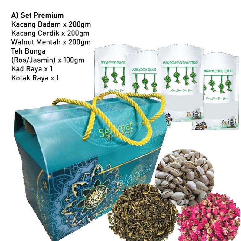 Hadiah Hamper Raya Ibu Bapa GF Gift Set Kacang Raya Gift Box Colleague ...