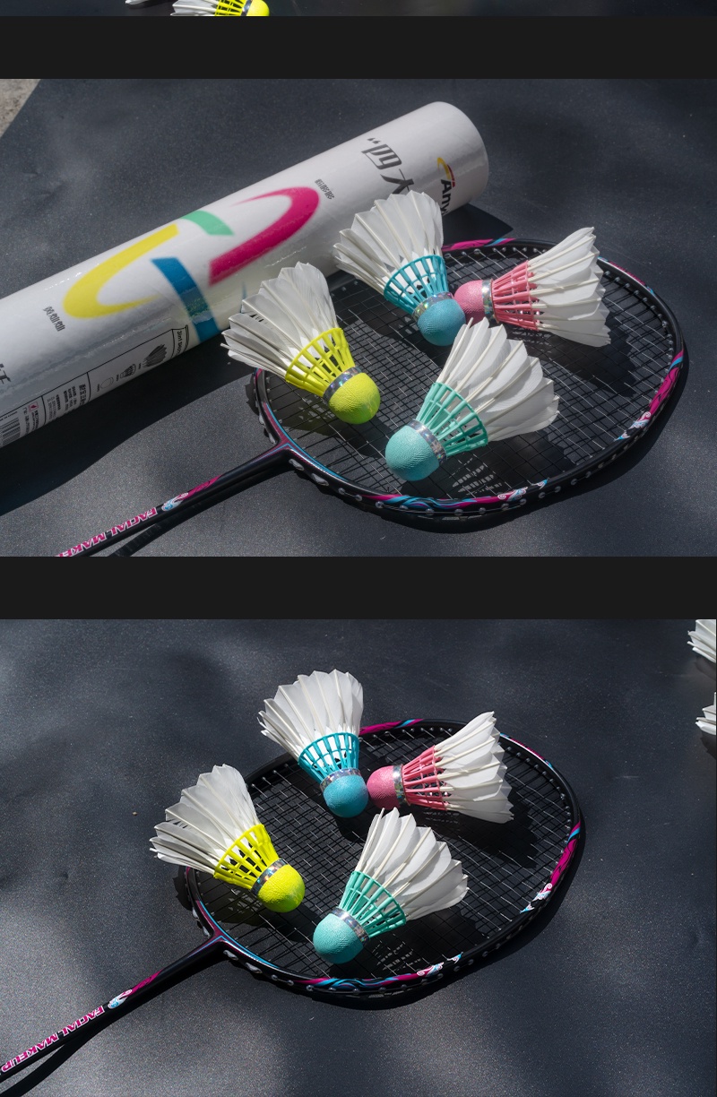 ALPSPORT 4 Colors 3-Stage Badminton Stable and Durable Quality Goose ...