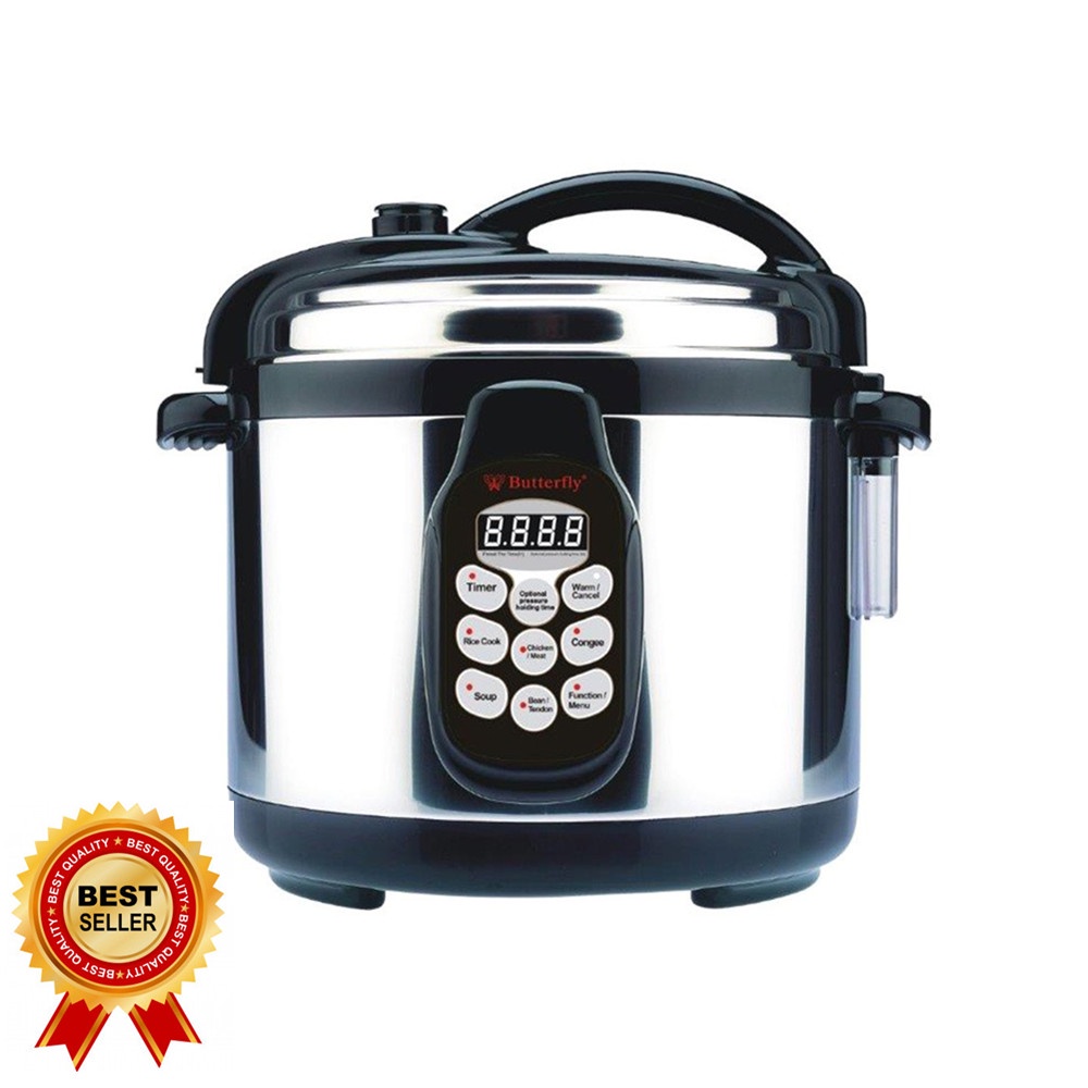 Butterfly BPC-5068 Electric Pressure Fast Cooker 6L Free Steam Rack ...