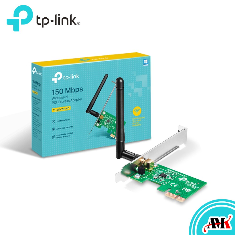 Tp-link TL-WN781ND 150Mbps Wireless N PCI Express Adapter Network ...