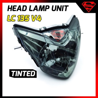 HEAD LAMP LC135 V1 LC135 NEW V2 V3 V4 V5 V6 V7 LC 135 TINTED & CLEAR 135LC LAMPU DEPAN HEADLAMP ...
