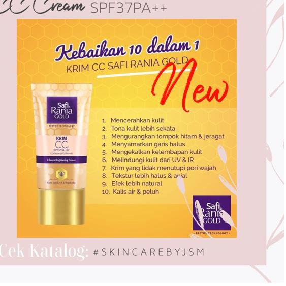 Specially Have Posafi Malaysia New! Safi Cc Cream Rania Gold Spf50pa ...