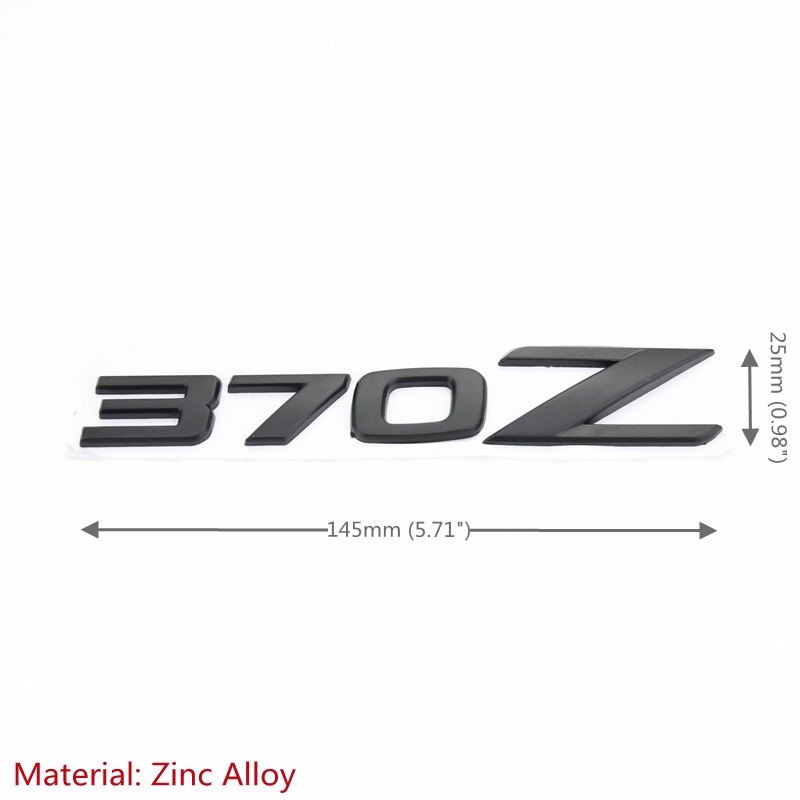 3D Car Sticker FAIRLADY 350Z 370Z Logo Emblem Badge Front Grille & Rear ...